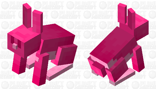 Raspberry Rabbit Minecraft Mob Skin