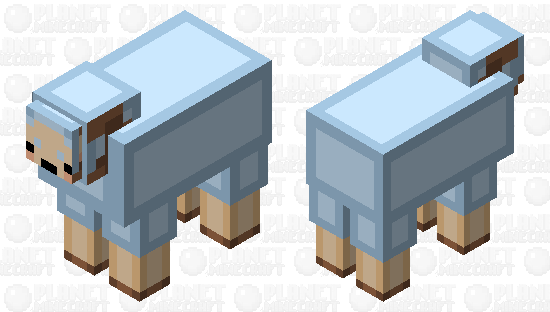 Blue Sheep Minecraft