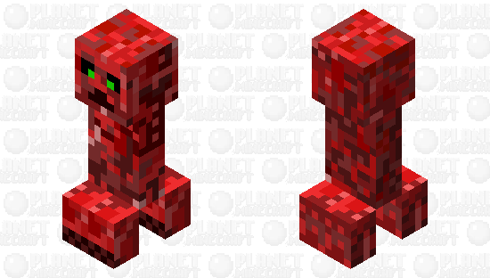 red creeper Minecraft Mob Skin