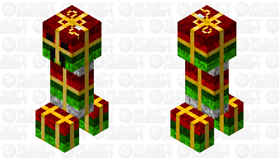 Christmas Present Creeper Minecraft Mob Skin