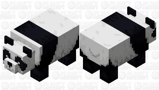 Lazy Panda Minecraft Mob Skin