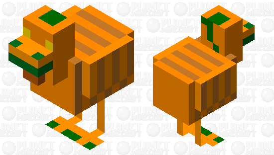 pumpkin chicken Minecraft Mob Skin