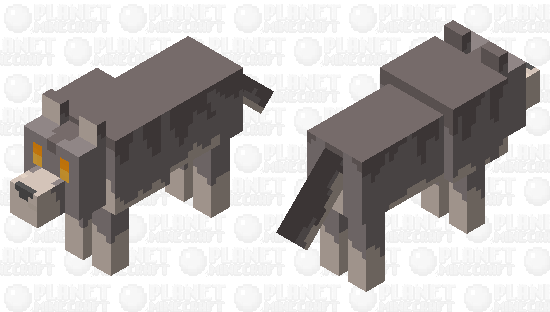 Cute Wolf UwU Minecraft Mob Skin