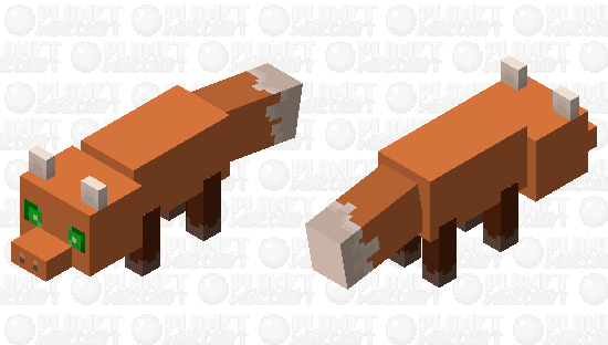 a fox Minecraft Mob Skin