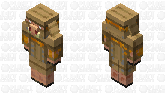 Armored Piglin (Beehive Armor) Minecraft Mob Skin
