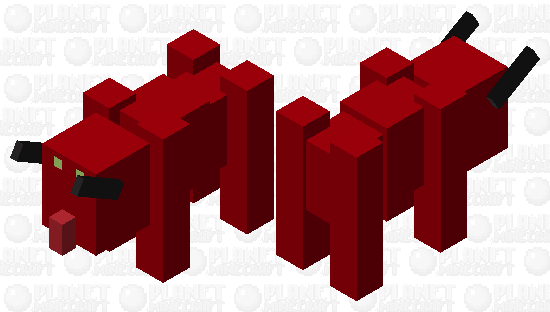 Red bull Minecraft Mob Skin