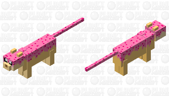 Strawberry Shortcake Cat Minecraft Mob Skin