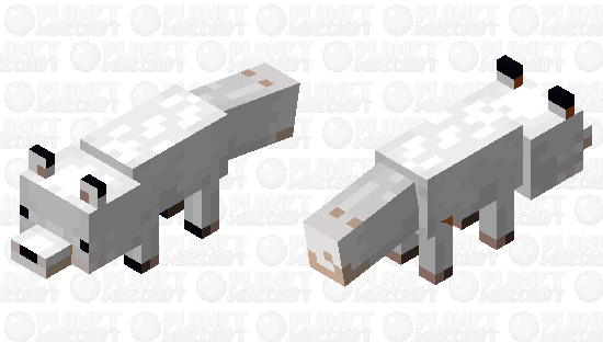 Arctic fox Minecraft Mob Skin