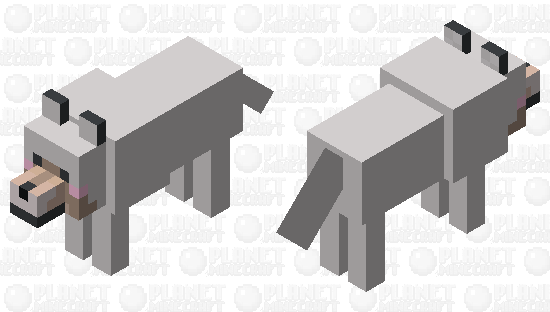 Cute wolf Minecraft Mob Skin