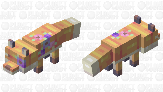 Foxes and Flowers - Creatures of Spring Series Minecraft Mob Skin