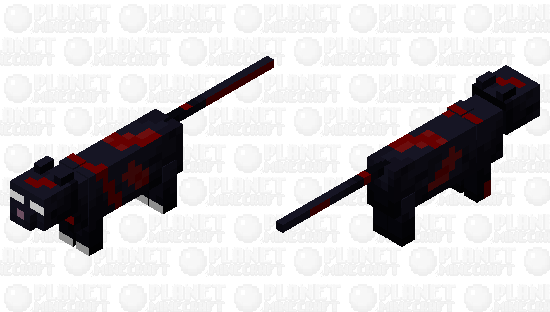 A cat with a sad story 😔 Minecraft Mob Skin