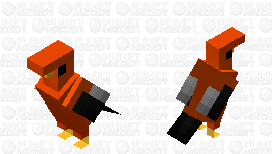 Galo-da-serra-andino (Rupicola peruvianus) Minecraft Mob Skin