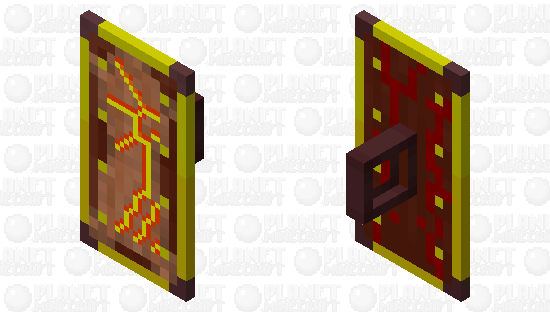 Ancient Nether Tribal Shield Minecraft Mob Skin