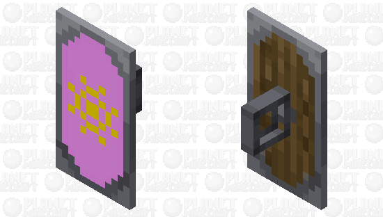 Oxidized Daisy Pink Sheep Clan Banner Minecraft Mob Skin