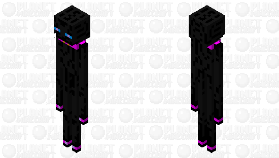 Enderman with coller and accessories Minecraft Mob Skin