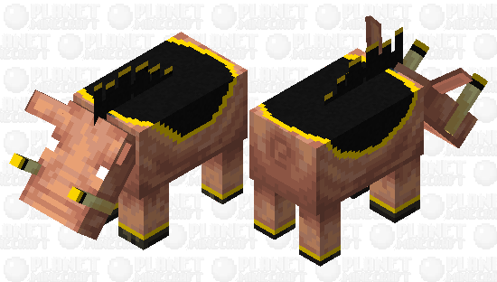 Armored Hoglen Minecraft Mob Skin