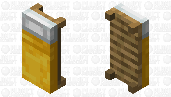 8x8 Yellow Bed Minecraft Mob Skin