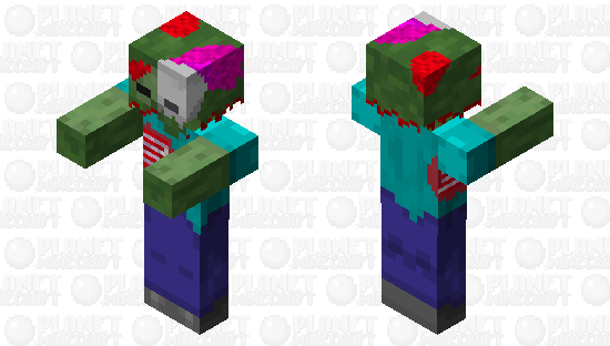 scary zombie Minecraft Mob Skin