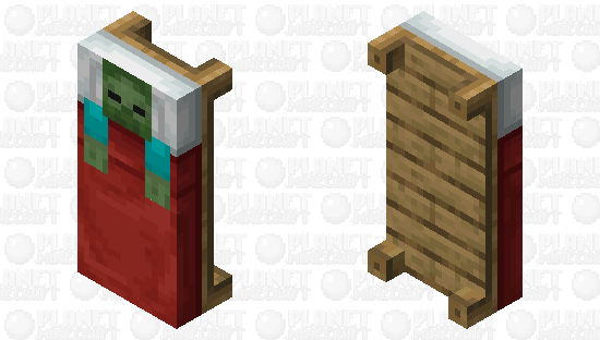 Sleeping Zombie Minecraft Mob Skin