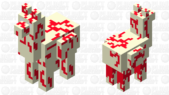 Blood Llama Minecraft Mob Skin