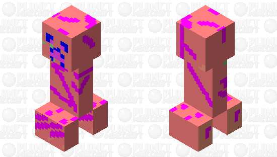 The Pink Creeper Minecraft Mob Skin