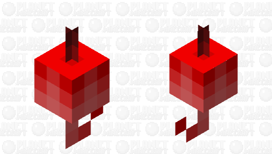 Red flame fishing bobber? Minecraft Mob Skin