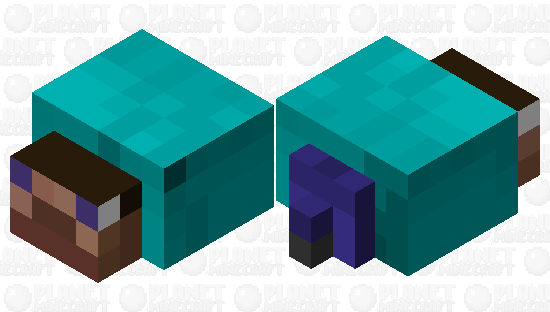 steve shrunk Minecraft Mob Skin