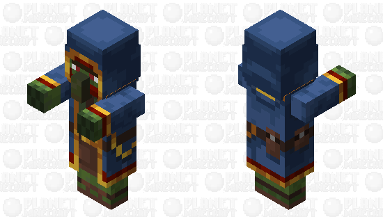 Zombie Wandering Trader Minecraft Mob Skin