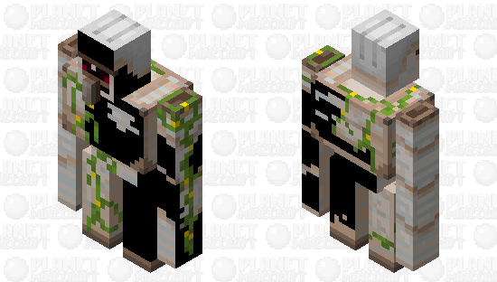 iron golem infected by darkness Minecraft Mob Skin
