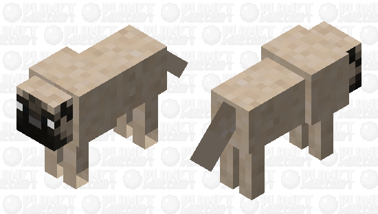Pug Minecraft Mob Skin