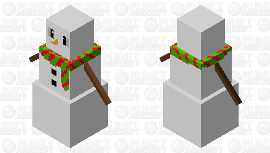 Festive snowman Minecraft Mob Skin