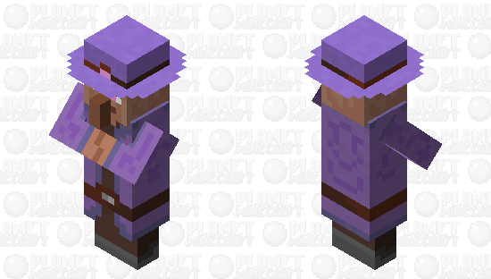 Travelling Villager - purple Minecraft Mob Skin