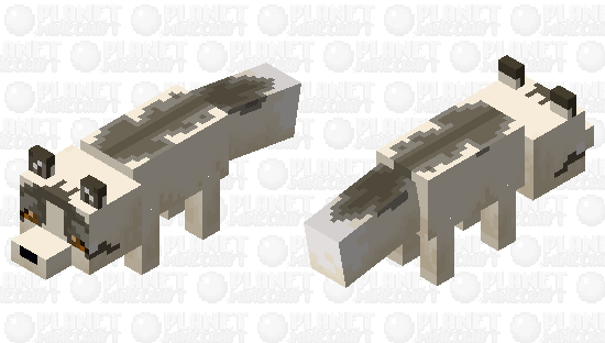 Marble Fox Minecraft Mob Skin