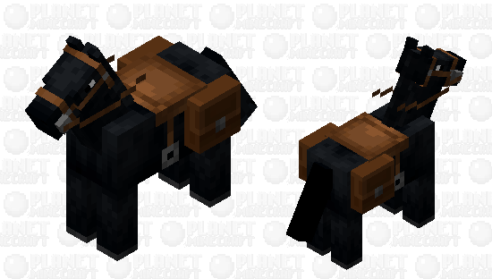 Black horse Minecraft Mob Skin