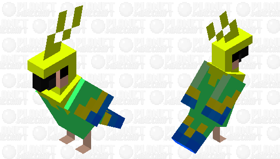 Parrot Parakeet Hybrid Minecraft Mob Skin