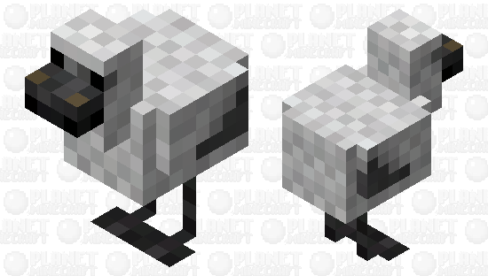 †Réunion ibis Minecraft Mob Skin