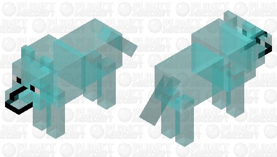 Ghost Dog Minecraft Mob Skin