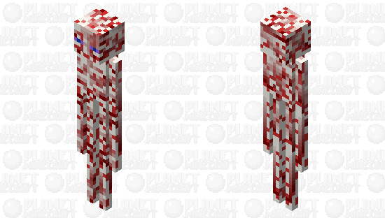 white blood enderman Minecraft Mob Skin