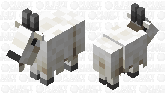8x8 Goat Minecraft Mob Skin