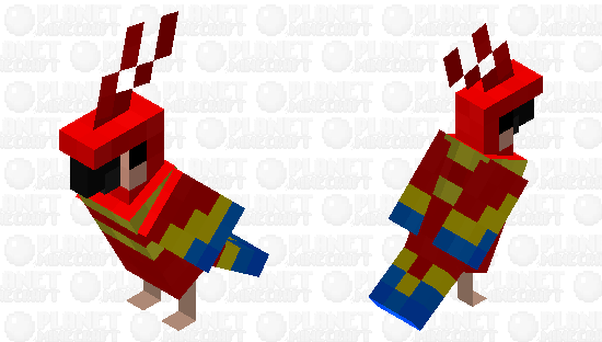 Parrot Bastet Minecraft Mob Skin