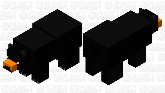 Black Bear Minecraft Mob Skin