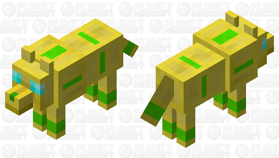 Golden wolf Minecraft Mob Skin