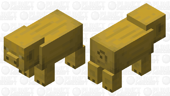 golden pig Minecraft Mob Skin