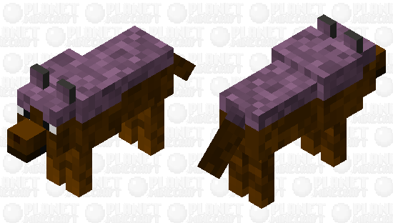 Ground wolf (Mycelium) Minecraft Mob Skin