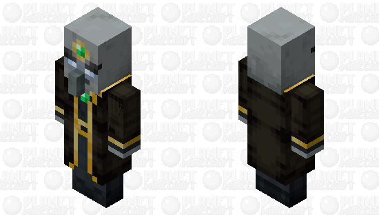 The Evocation King Illager (Evoker) (Re-Texture) Minecraft Mob Skin