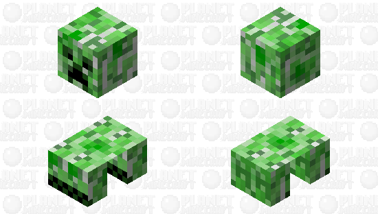 Floating Creeper Head w/ Feet Minecraft Mob Skin