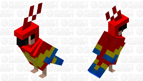 Wild Daffodil Parrot Belly Minecraft Mob Skin