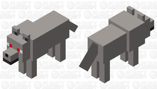 Evil Wolf Minecraft Mob Skin