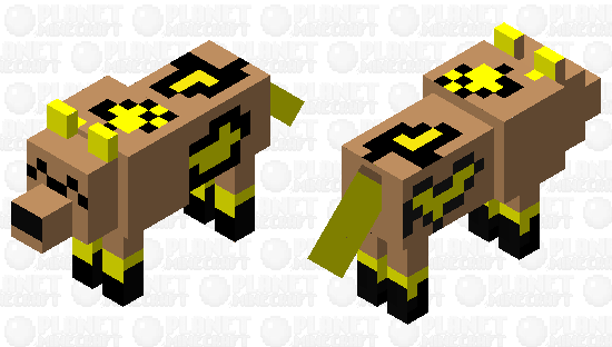 Happy star wolf Minecraft Mob Skin