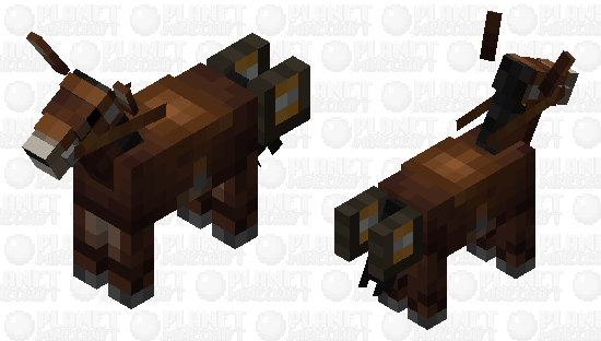 8x8 Mule Minecraft Mob Skin